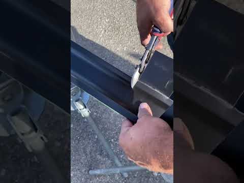 HOW to get the PERFECT Cut - ##construction #gutters #aluminium #cutting #beforeandafter