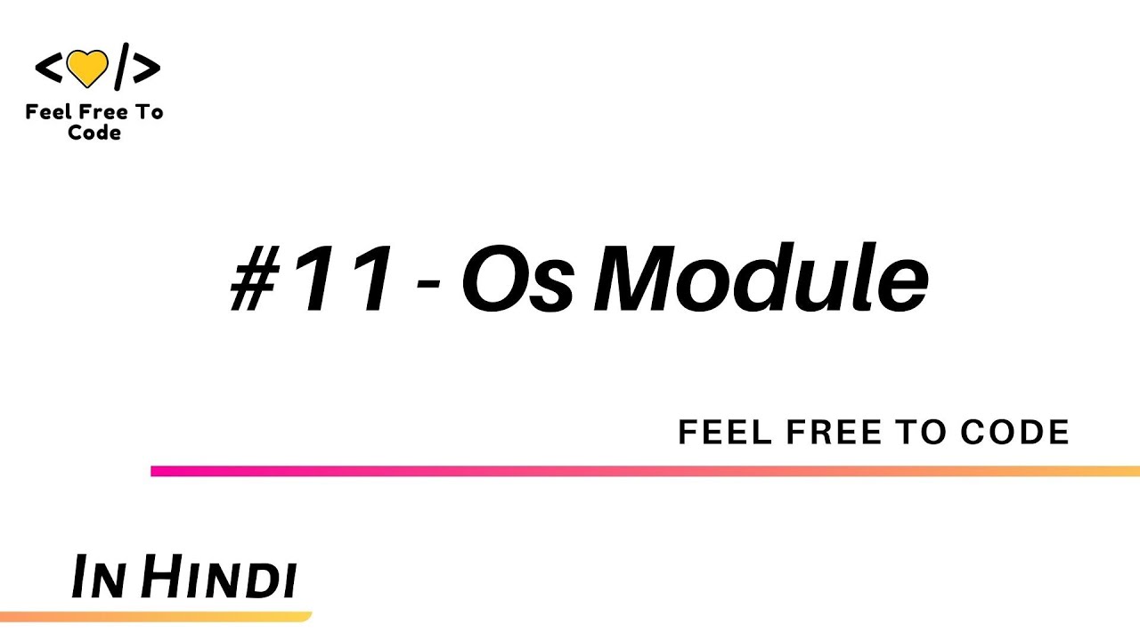 11. Os Module - Node Js