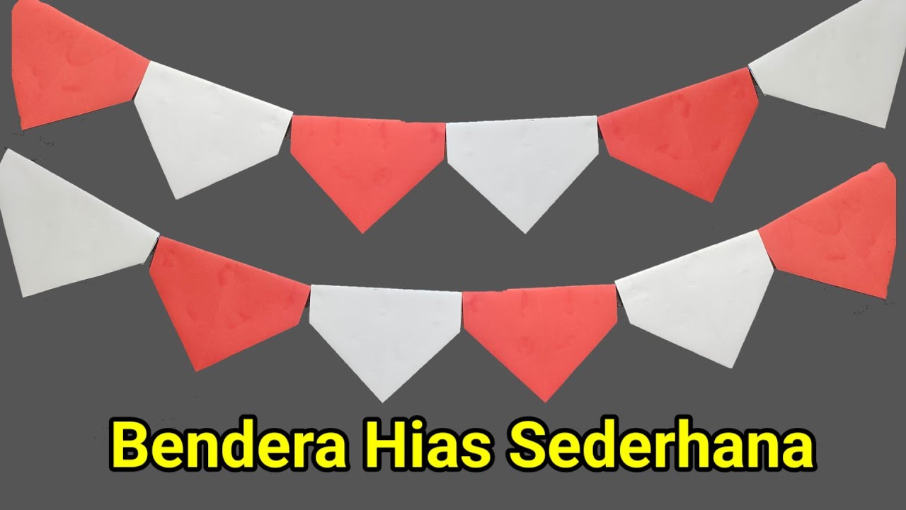Making a Simple Decorative Flag from Paper || Fine Arts Grade 4 Merdeka Curriculum