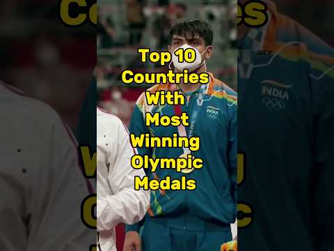 Top 10 Countries with most winning Olympics Medals #shorts #olympics