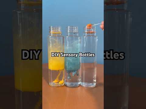 DIY SENSORY BOTTLES #diy #sensory #sensorybottles #childcareprovider #diyprojects #happylittlesouls