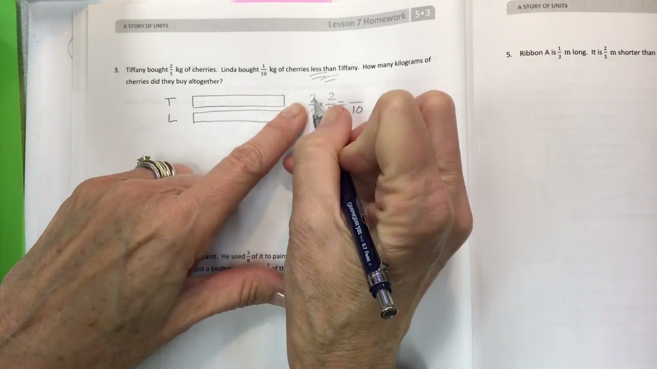 Eureka math grade 5 module 3 lesson 7 homework