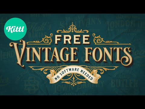 5 Free Vintage Fonts For You To Use