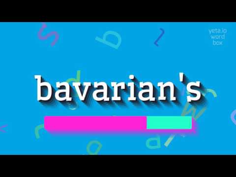 How to say "bavarian's"! (High Quality Voices)