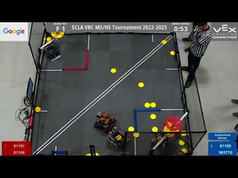 Vex spin up SCLA Finals 1 8110C & 8110R vs 8110D & 98377G