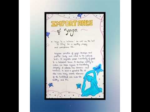 Project file on "Yoga" Physical Education (for class 11th and 12th?)