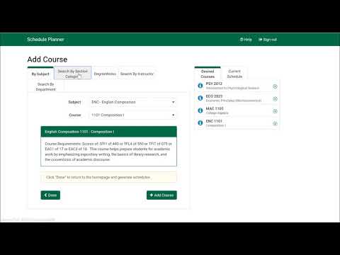 How to make an ECM schedule