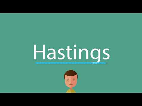 Hastings pronunciation