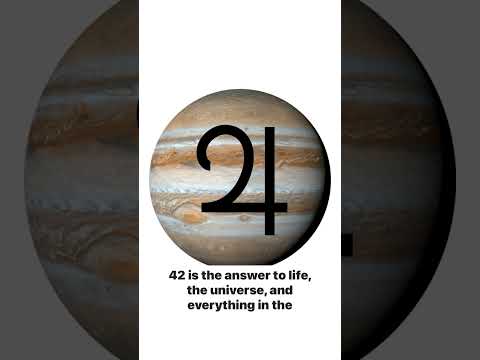 42 is the symbol of Jupiter, the answer to life the universe and everything and the rainbow angle.