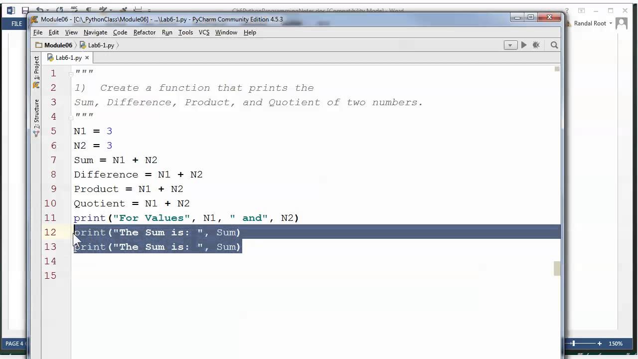 Python Module 06 05 Lab 6 1 Answer
