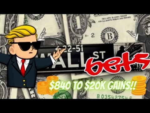 Wallstreetbets-Guy Makes $840K Off $20K ($GME) Robinhood Options Trading