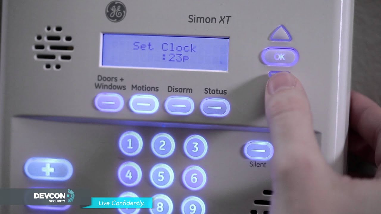 XT How to Set Clock - Devcon Security