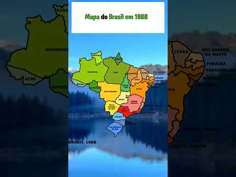 Mapa do Brasil em 1988 #history #geography #mapper #map #trend #maps #brasil