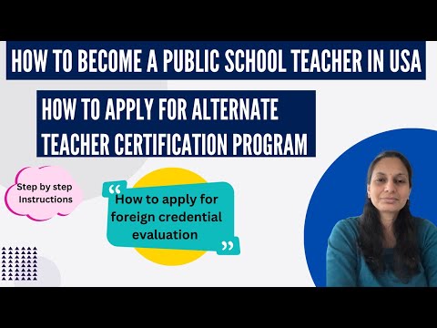 How to apply for Alternate Teacher Certification Program in Texas? How to become a Teacher in USA?