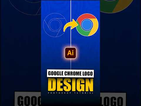 How to Create the Full Google Chrome Logo Step by Step 🔥 #logodesign