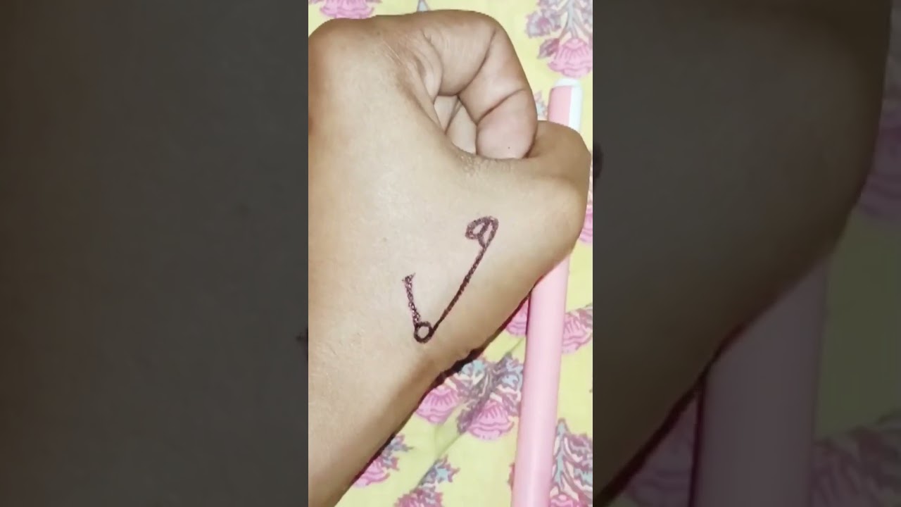 DIY pin tattoos 🧷📌#tattoo #ytshorts #tattoodesigns