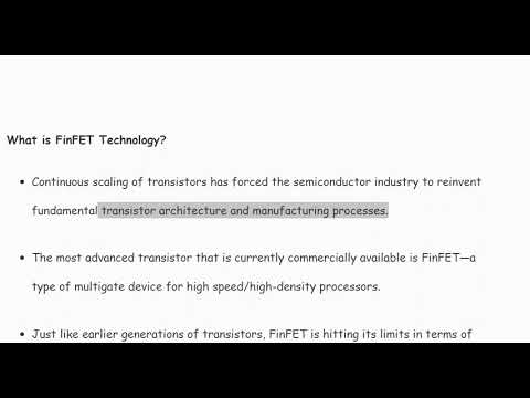 What is FinFET Technology?