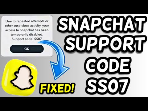 Snapchat SS07 Error Fix!
