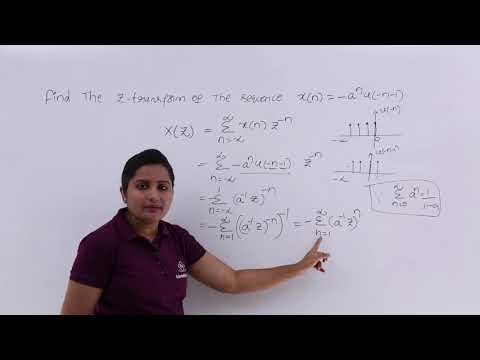 Z-Transform of Basic Signal Problem Example 2 Video Lecture - Crash Course (English) for ...