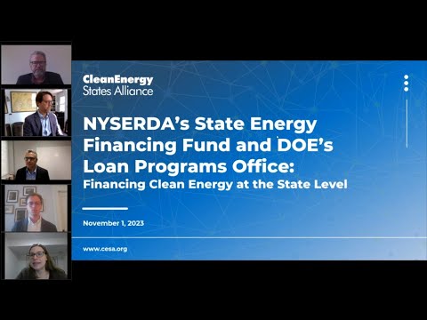 NYSERDA’s State Energy Financing Fund and DOE's Loan Programs Office (11.1.2023)