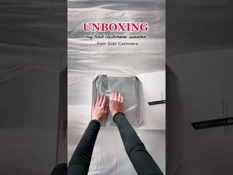 Unboxing My first Cashmere Sweater