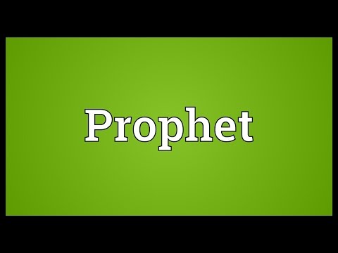Prophet Meaning