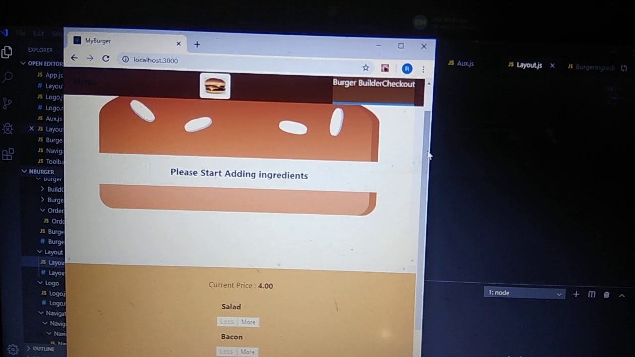 React burger project