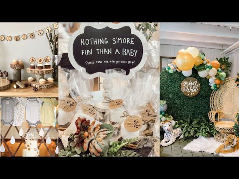 Modern boy baby shower themes