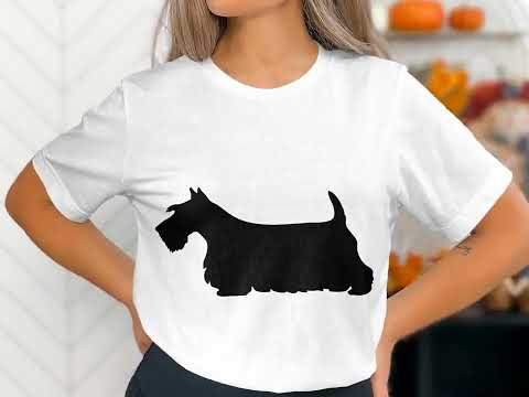 Scottish Terrier Silhouette SVG, Scottie Dog Clipart, Dog Breed Vector, Digital Cut File