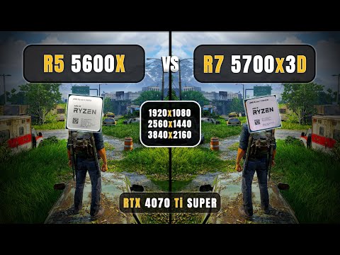 AMD Ryzen 5 5600x vs Ryzen 7 5700x3D - 1080p, 1440p, 4K - Ultimate Comparison - 4070 Ti Super