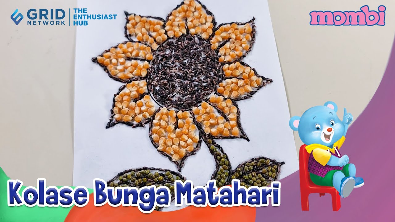 Membuat Kolase Bunga Matahari