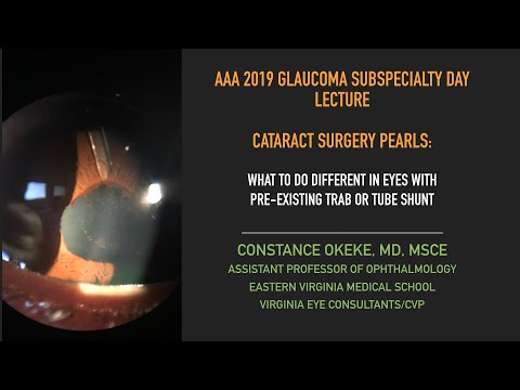 AAO 2019 Glaucoma Sub Day Lecture - Surgery in Glaucoma Patients w/ prior Trab or Tube