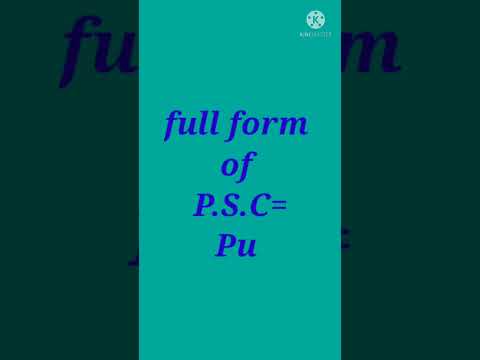 full form of PSC
