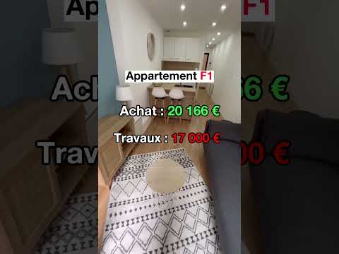 Avant/après F1 😱 #immobilier #investir #avantaprès #appartement #immo