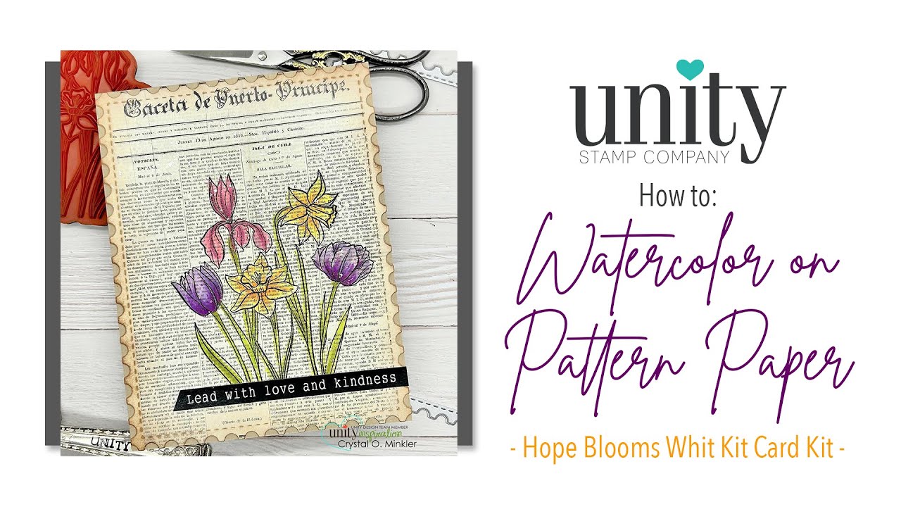 Unity Quick Tip: Watercolor on Pattern Paper