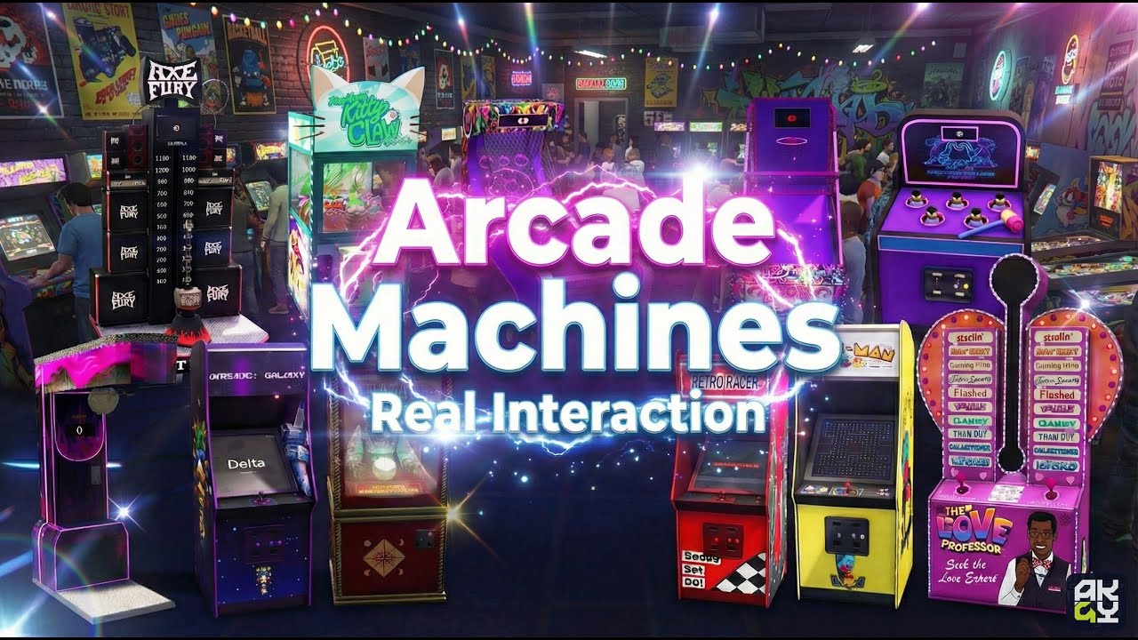 Interactable Arcade Machines - FiveM Script