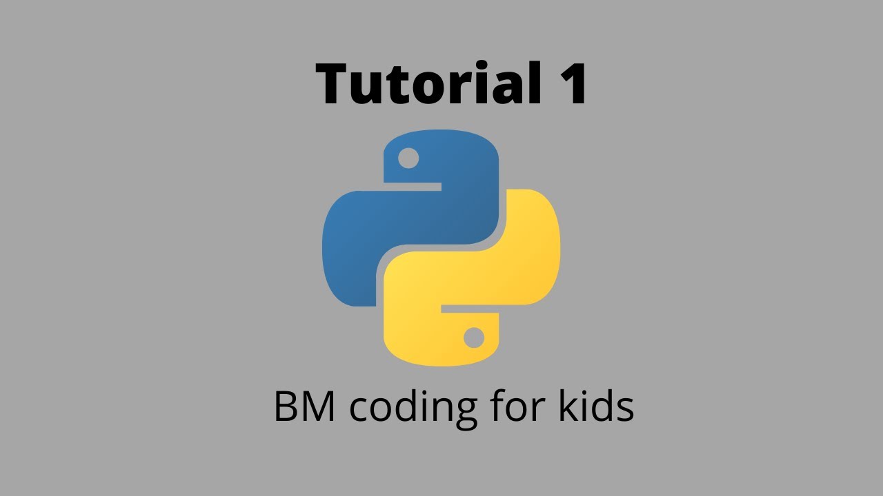 Python Tutorial 1 for kids | Print Function and Variables | BM coding for kids