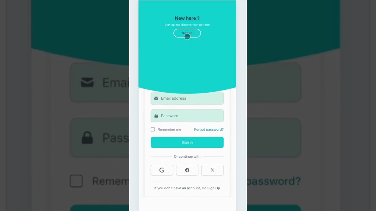 Sliding Login/Signup Page with Tailwind CSS #tailwindcss #uidesign #responsiveui #cssanimations