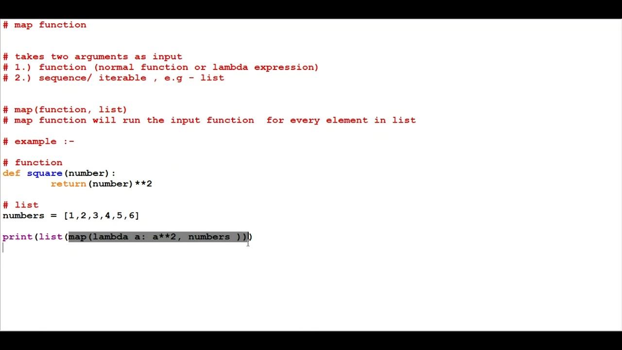 Python tutorial in Hindi 76 : Map Function