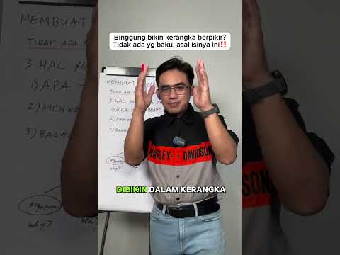 Cara membuat kerangka pikir