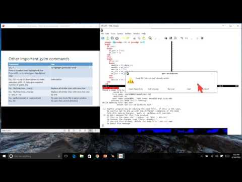 GVIM Tutorial Session 1 – Basic GVIM Commands