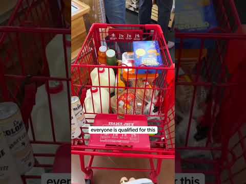 How to get Free Trader Joes 😳 #traderjoes #grocery #hacks #groceryhaul