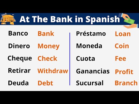 REAL SPANISH VOCABULARY: AT THE BANK