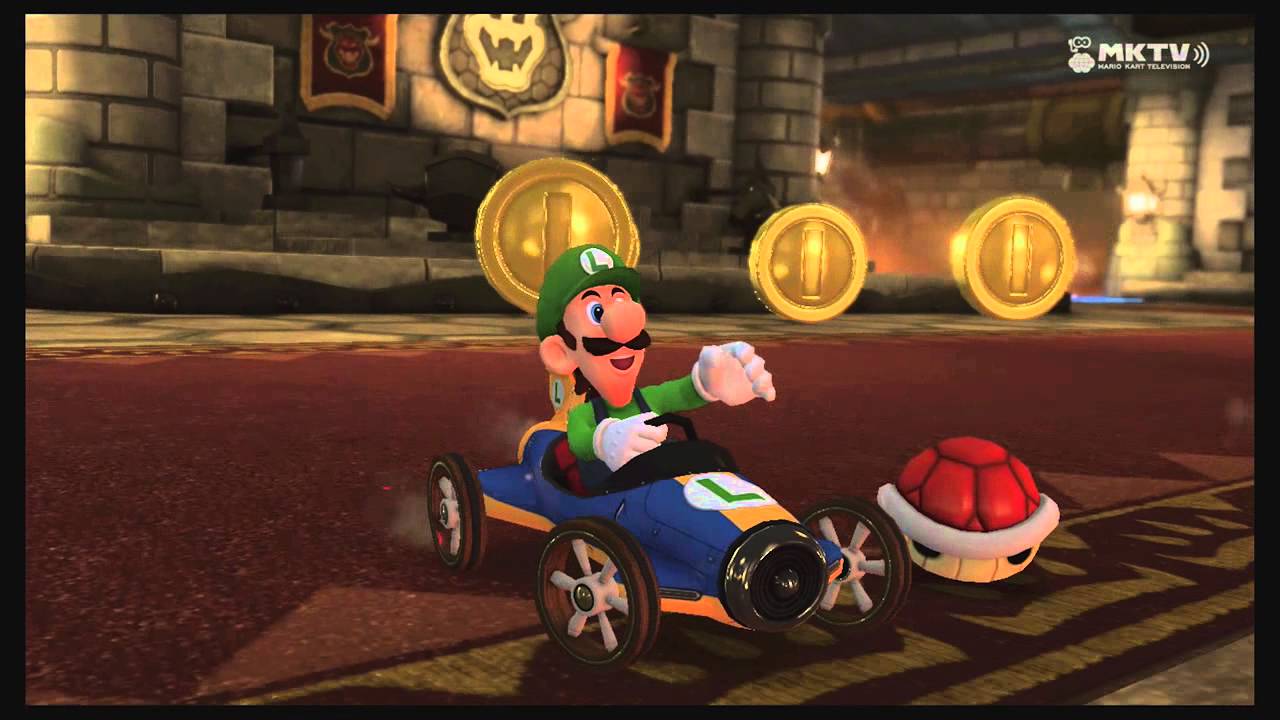 Luigi Death Stares! Compilation video of 4 races.