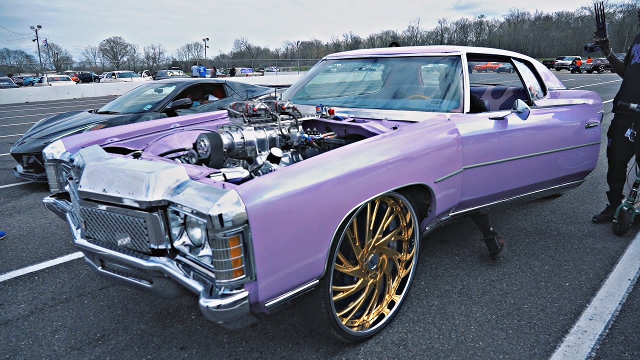 Cotton Candy Impala Donk Whips the New Chevy Corvette Down the Quarter ...