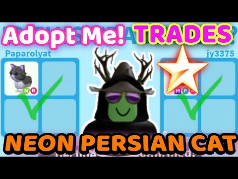 NEON PERSIAN CAT TRADES IN ADOPT ME! Puss In Boots Update !