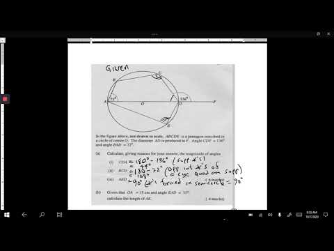 Circle Theorem CXC Problems