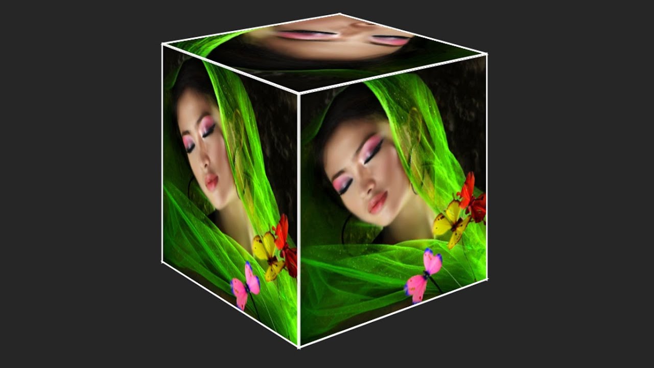 Pure CSS Animation 3D Rotating Cube Animation