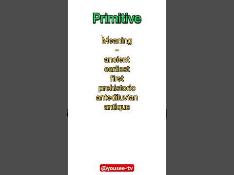Primitive #cgl #vocabulary #ssccgl #entertainment #word #sscexam #education #trending shorts